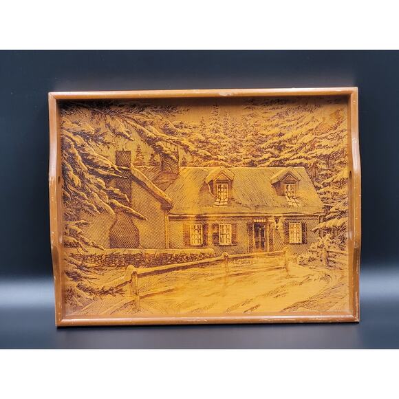 House of Lloyd | Accents | House Of Lloyd Wooden Serving Tray Impressed ...